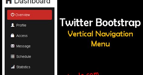 Stylish Bootstrap Sidebar Menu Example