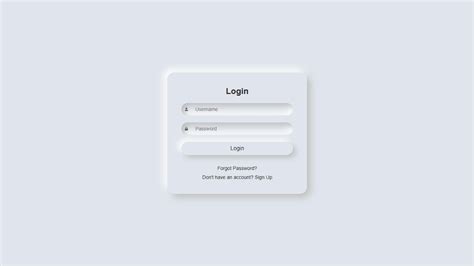 create a neumorphic login and signup form using html css and javascript youtube