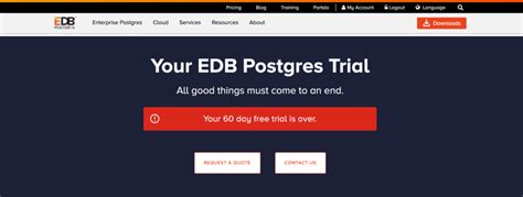 評価版ダウンロード Edb Postgres Portal