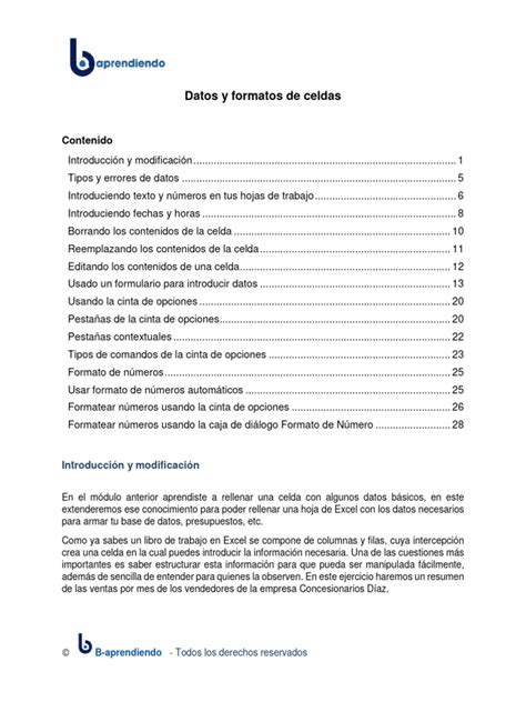 Excel Básico M2 R2 Manual Completo Modulo 2 Descargar Gratis Pdf