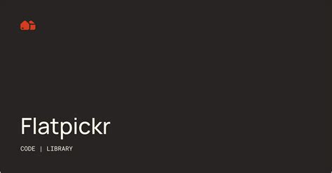 Flatpickr [library] No Code Supply Co