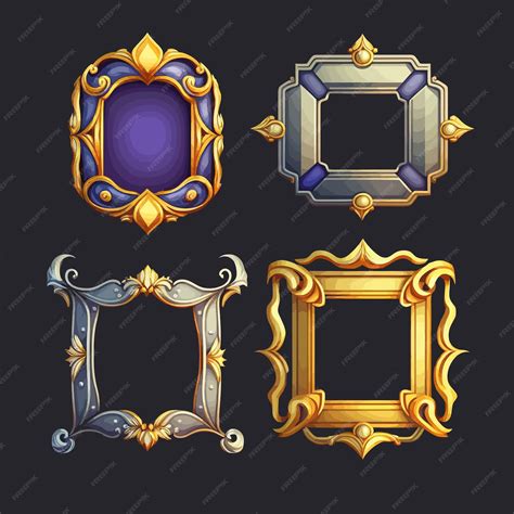 Premium Vector Rank Frames Ui Game Borders Evolution Frames For Rpg Game Avatars Game Ui Ux