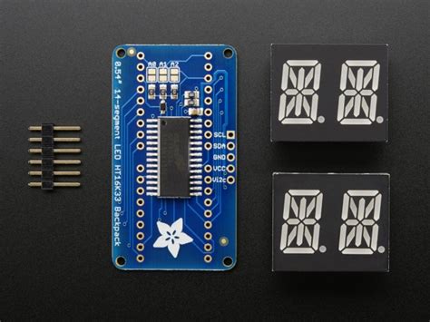 Quad Alphanumeric Display Red 054 Digits W I2c Backpack Australia