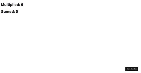 Importexport With Esm Syntax Forked Codesandbox