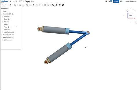 Assemblyy Movement Constraints — Onshape