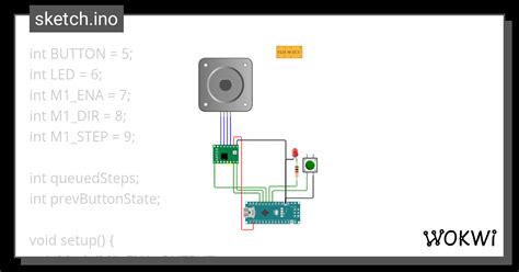 Nano Button Motor Wokwi Esp32 Stm32 Arduino Simulator