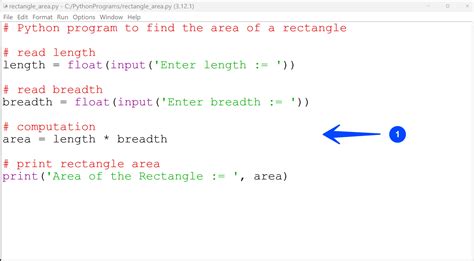 Python Program To Find Area Of A Rectangle Testingdocs