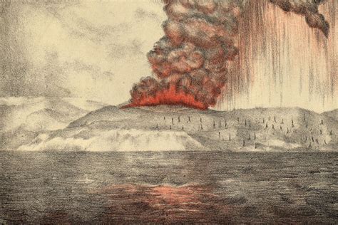 Eruption Of Krakatoa 1883 Tsunamis Qpzo