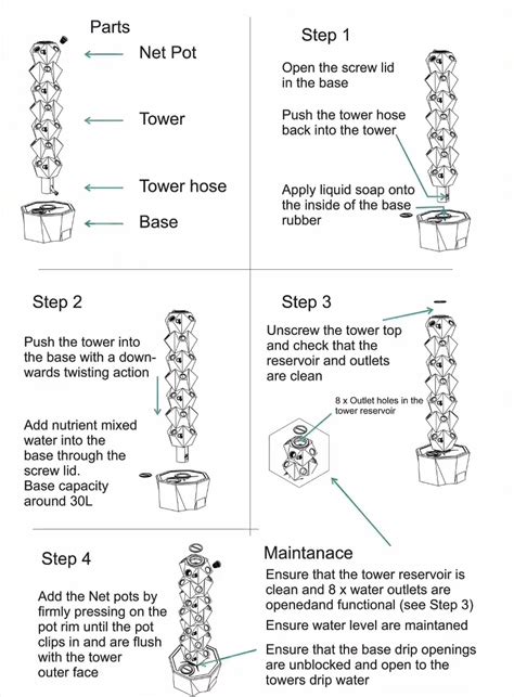 Vertigrow 28 Hydroponic Tower Za
