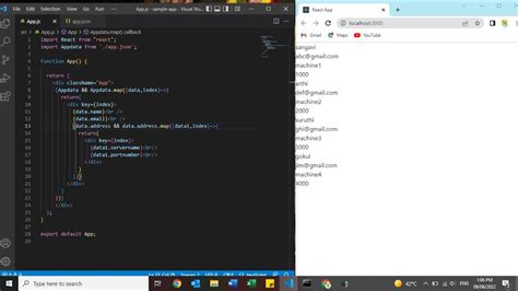 React Json Get Data From Json File In React Js Youtube
