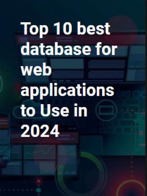 Sivasankar Kaliyaperumal On Linkedin Top 10 Best Database For Web Applications To Use In 2024