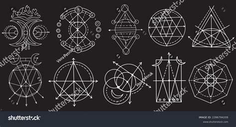 Design Set Sacred Geometry Elements Shapes Stock Vector Royalty Free 2396794209 Shutterstock