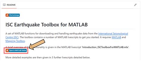 the isc earthquake toolbox for matlab