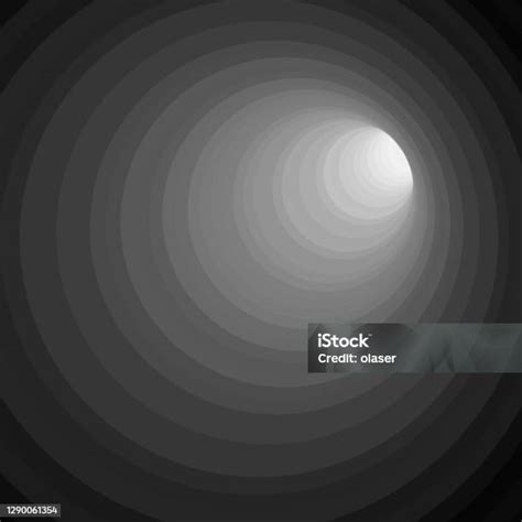 밝은 빛으로 이어지는 동굴 3d 벡터 3차원 형태에 대한 스톡 벡터 아트 및 기타 이미지 3차원 형태 터널 가리기 Istock