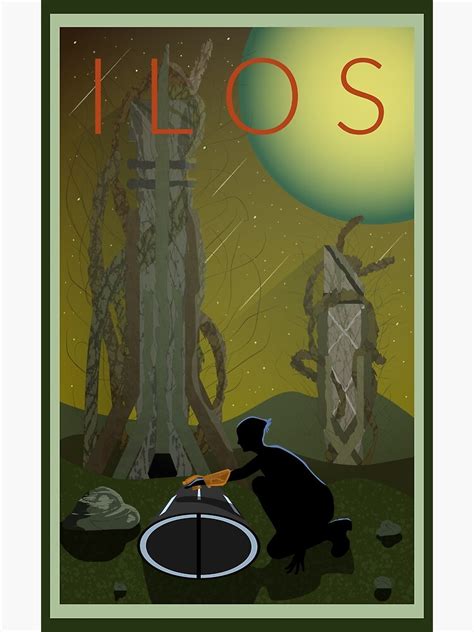 Mass Effect Ilos Travel Poster Fan Art Art Print By Raulchirai