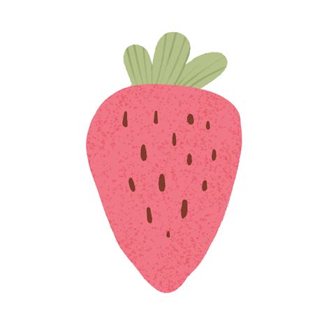 Pastel Strawberry Cute Doodle Strawberry 28614337 Png