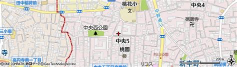 東京都中野区中央5丁目32 2の地図 住所一覧検索｜地図マピオン