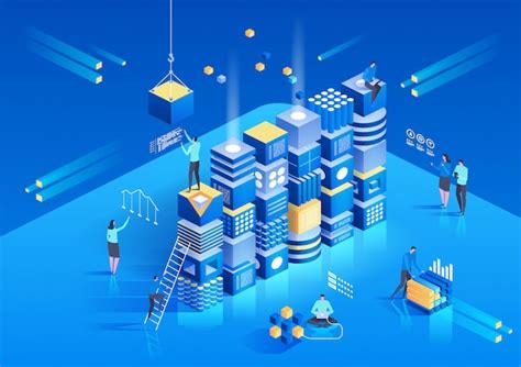 Premium Vector Cryptocurrency And Blockchain Isometric Composition With People