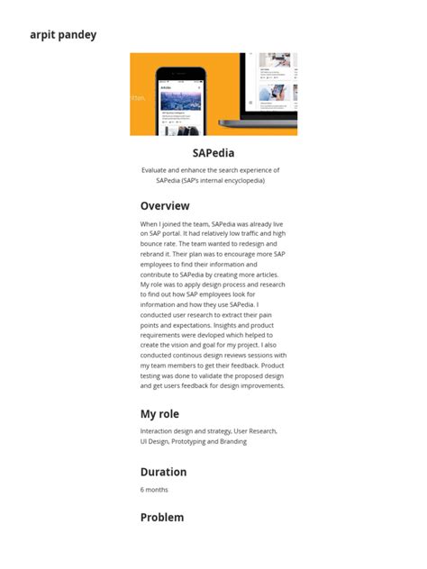 Sapedia Arpit Pandey Pdf Wikipedia Usability