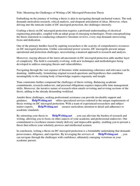 dc microgrid protection thesis pdf electrical grid distributed