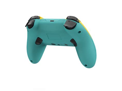 Gioteck Wx4 Wireless Rgb Controller Switch Yellow And Teal