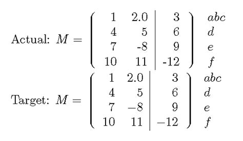 Pgfplotstables Amsmath How To Put In Group Brackets Into A