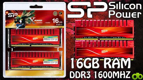 Ram Ddr3 16gb 1600mhz 2x8gb Silicon Power Overclock Edition Clase 9