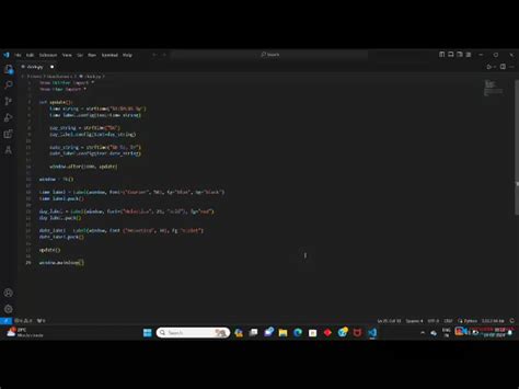Created A Digital Clock Using Python Sivadharani S Posted On The