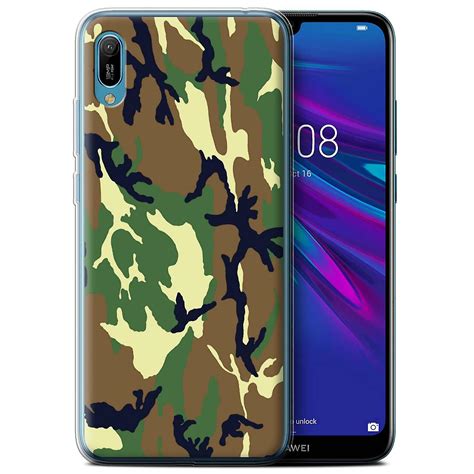STUFF4 Gel TPU Case Cover For Huawei Y6 Prime Pro 2019 Green 4 Camouflage Army Navy Fruugo UK