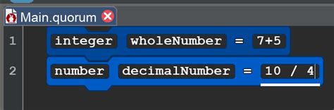 Learn Variables And Operators Quorum Programming Language