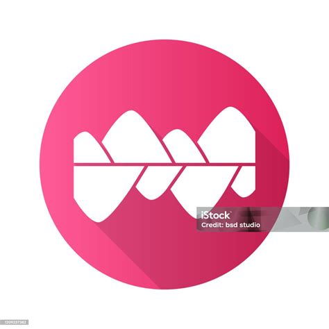 음악 주파수 수준 핑크 플랫 디자인 긴 그림자 문일 표시 아이콘입니다 진동 소음 레벨 곡선 음파 파형 디지털 음파 사운드 트랙