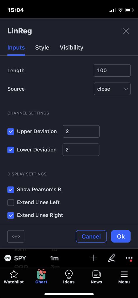 Understanding Linear Regression Tv Settings R Algotrading