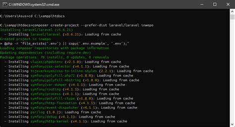 Cara Install Laravel Menggunakan Composer Inwepo