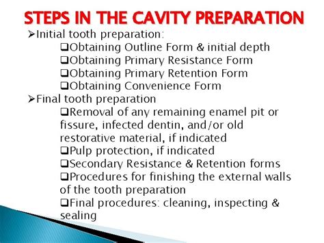 G V Blacks Classification And Class I Cavity