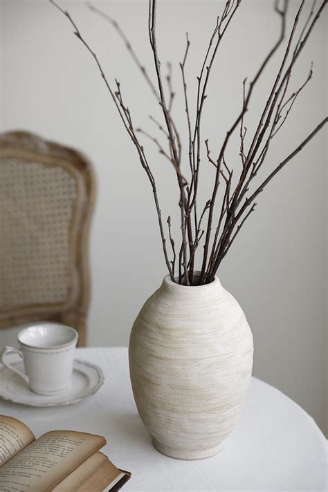 샌드 원형 도자기 오브제 화병 레트로 빈티지 북유럽 인테리어 엔틱 테라코타 항아리