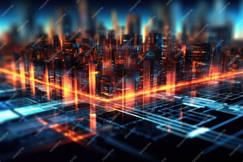 글로벌 비즈니스 인터넷 네트워크 연결 사물 인터넷 비즈니스 인텔리전스 개념 버스 Ai 생성 이미지