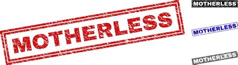 Motherless Rubber Stamp Royalty Free Vector Vectorstock