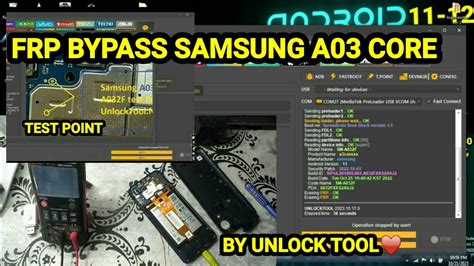 Frp Bypass Samsung A03 Core Unlock Tool Youtube