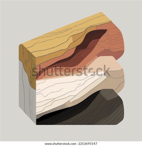 Colorful Conceptual Illustration Illustrate Geology Theme Stock Vector Royalty Free 2253695547