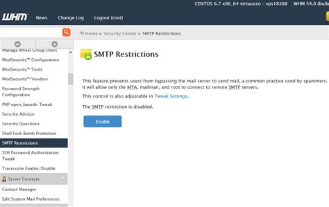 How To Enable Smtp Restrictions Inmotion Hosting