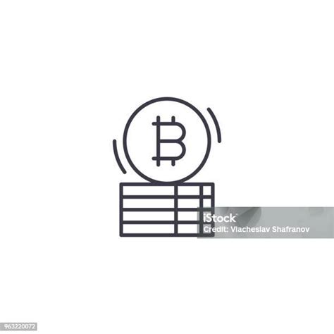 Bitcoin 자본 선형 아이콘 개념입니다 Bitcoin 자본 라인 벡터 기호 상징 그림 가상현실에 대한 스톡 벡터 아트 및 기타 이미지 Istock