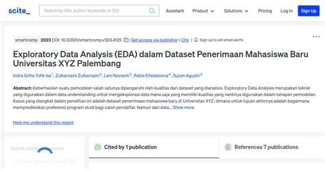 Exploratory Data Analysis Eda Dalam Dataset Penerimaan Mahasiswa Baru Universitas Xyz Palembang