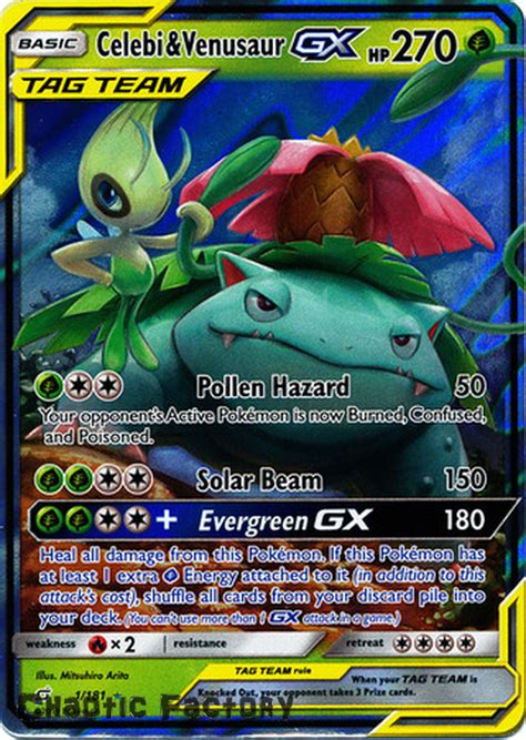 Celebi And Venusaur Gx 1 181 Ultra Rare