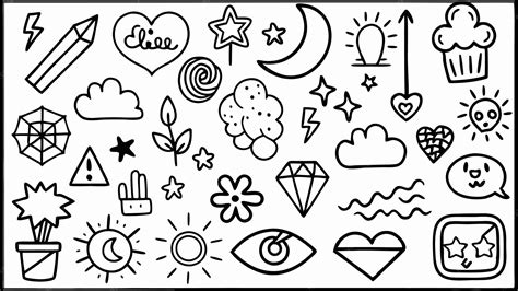 Doodles Pack Set Of Various Drawn Shapes Premium Ai Generated Vector