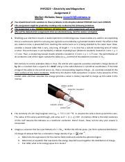Assignment3 2020 Pdf PHY2323 Electricity And Magnetism Assignment 3