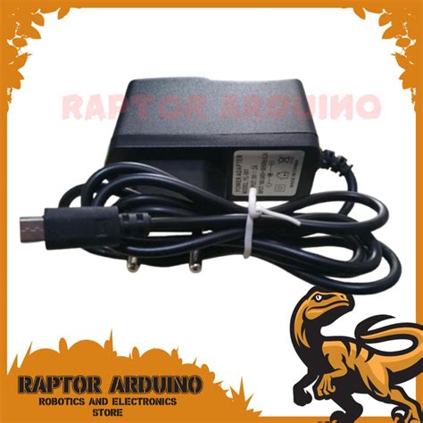 Jual Adaptor 5v 2a Micro Usb Plug Charger For Raspberry Pi Eu Plug Shopee Indonesia
