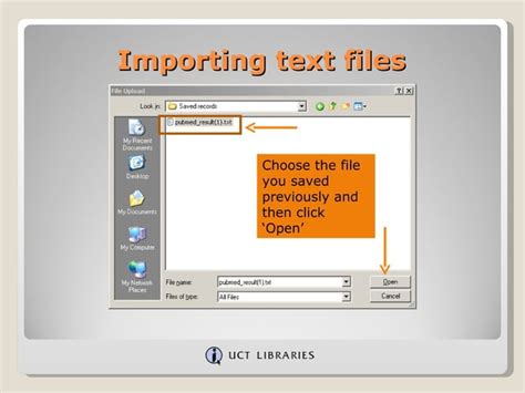 Importing Text Files Into Refworks Ppt Technology And Computing