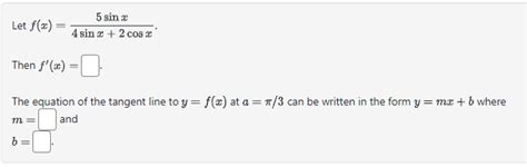 Solved Let F X Sinx Cosx Sinx Then F X The Equation Chegg Com