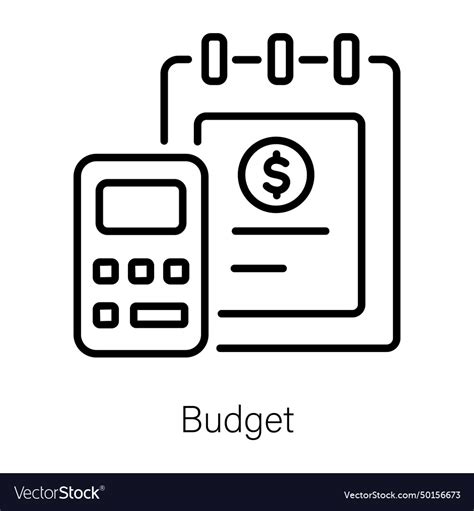Budget Royalty Free Vector Image Vectorstock