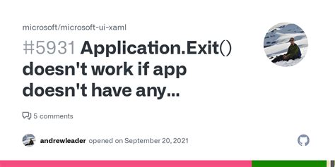 Applicationexit Doesnt Work If App Doesnt Have Any Windows Open